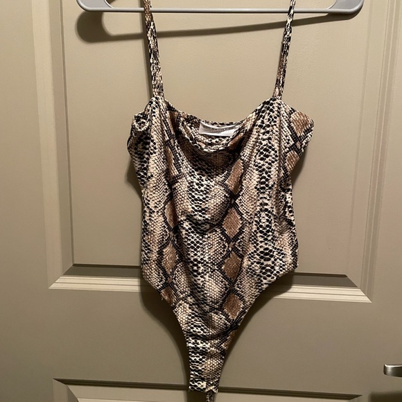 Tops | Snakeskin Bodysuit | Poshmark